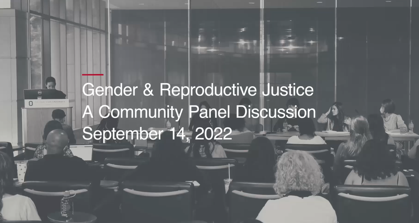 WGSS Reproductive Justice Panel Available to View | Womens Gender and ...
